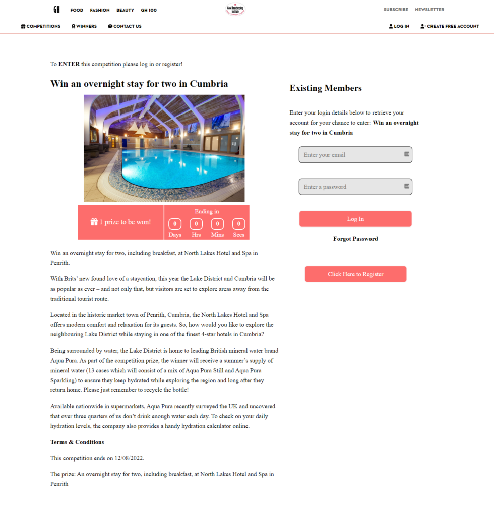 Perfect prizes for Good Housekeeping - The Competition Platform Blog